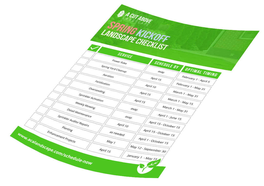 Spring Landscape Checklist